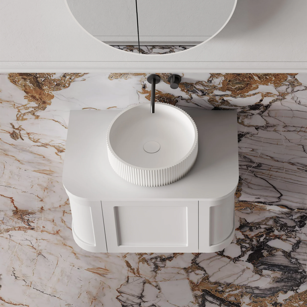 Westminster 750mm Matt White Wall Hung Vanity - OTC Tiles & Bathroom